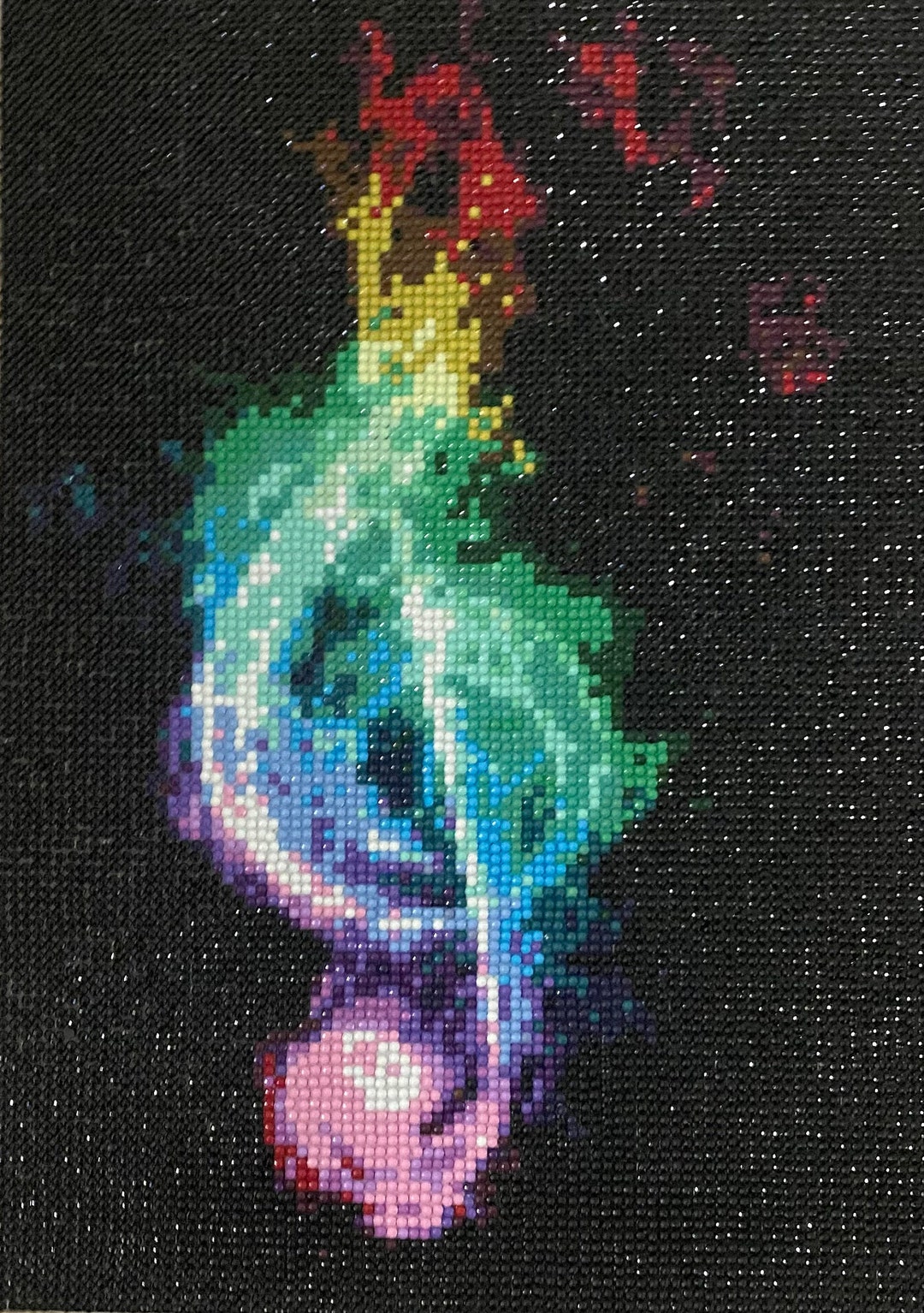 Completed Framed 5D Diamond Dot Musical Note - Etsy