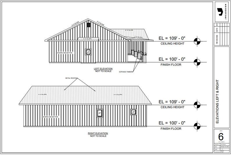 Modern Farmhouse House Plans - Etsy UK