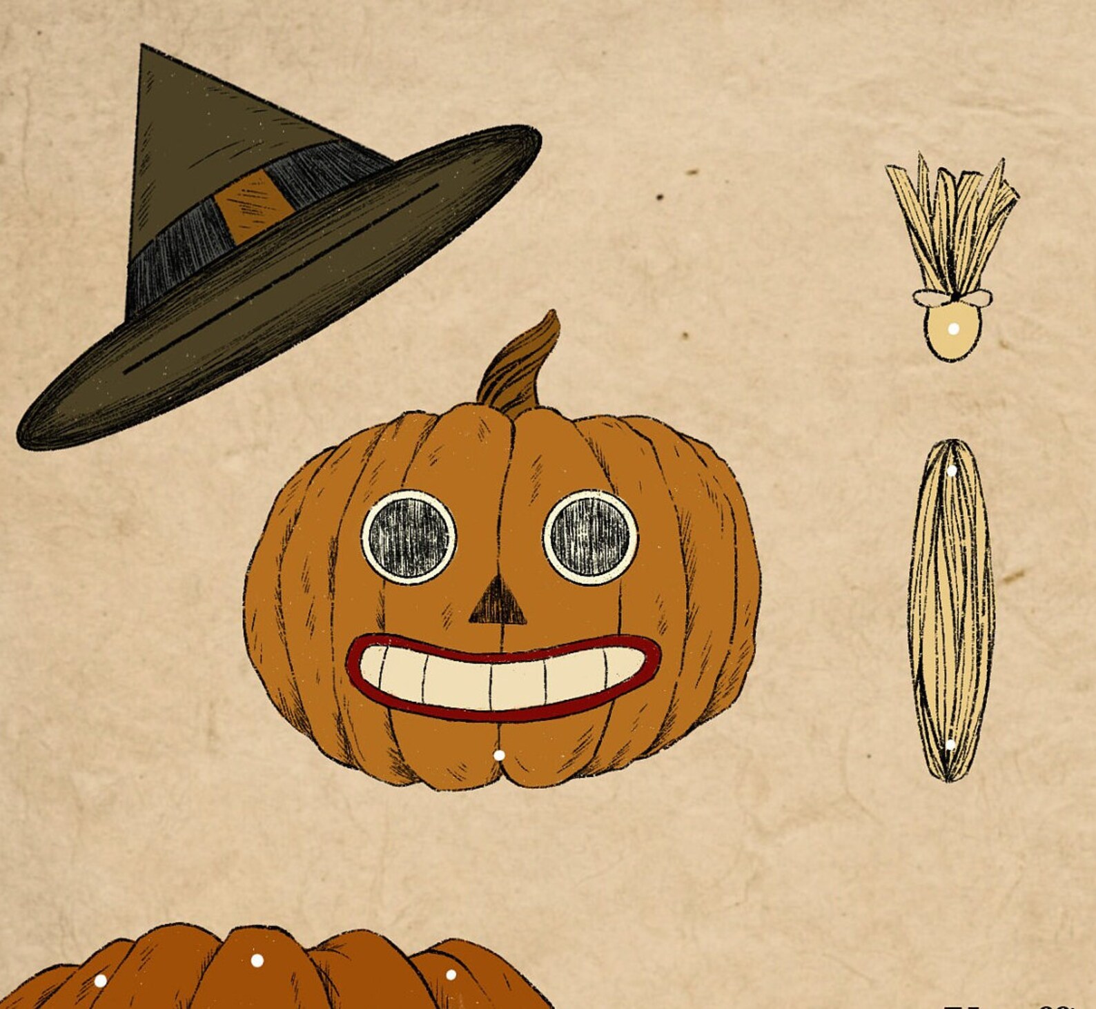 Over the Garden Wall Paper Pottsfield Pumpkin Puppets - Etsy
