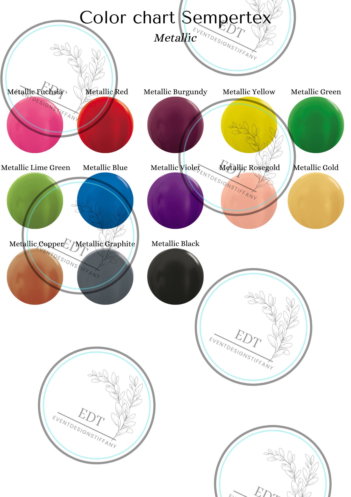Color Chart Sempertex Sempertex Balloons Balloon Colors Digital Color ...