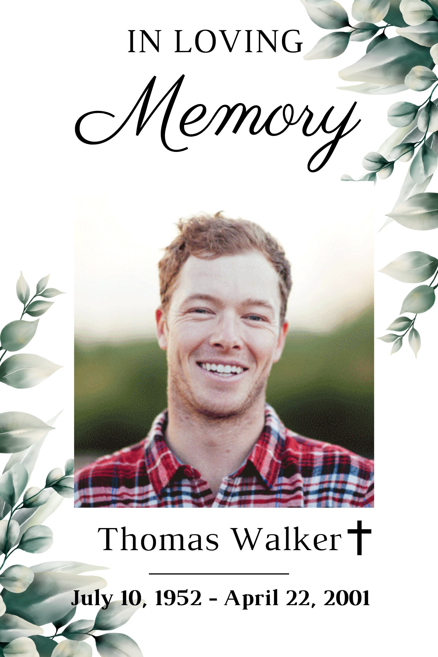 Funeral Welcome Sign in Loving Memory Eucalyptus Funeral - Etsy