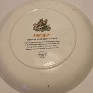 Wedgwood 1978 Collector Plate -samurai - Etsy