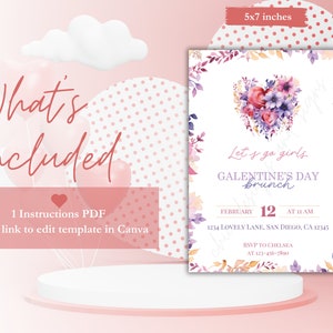 Happy Galentines Day, Galentines Day Party, Brunch and Bubbly, Anti ...