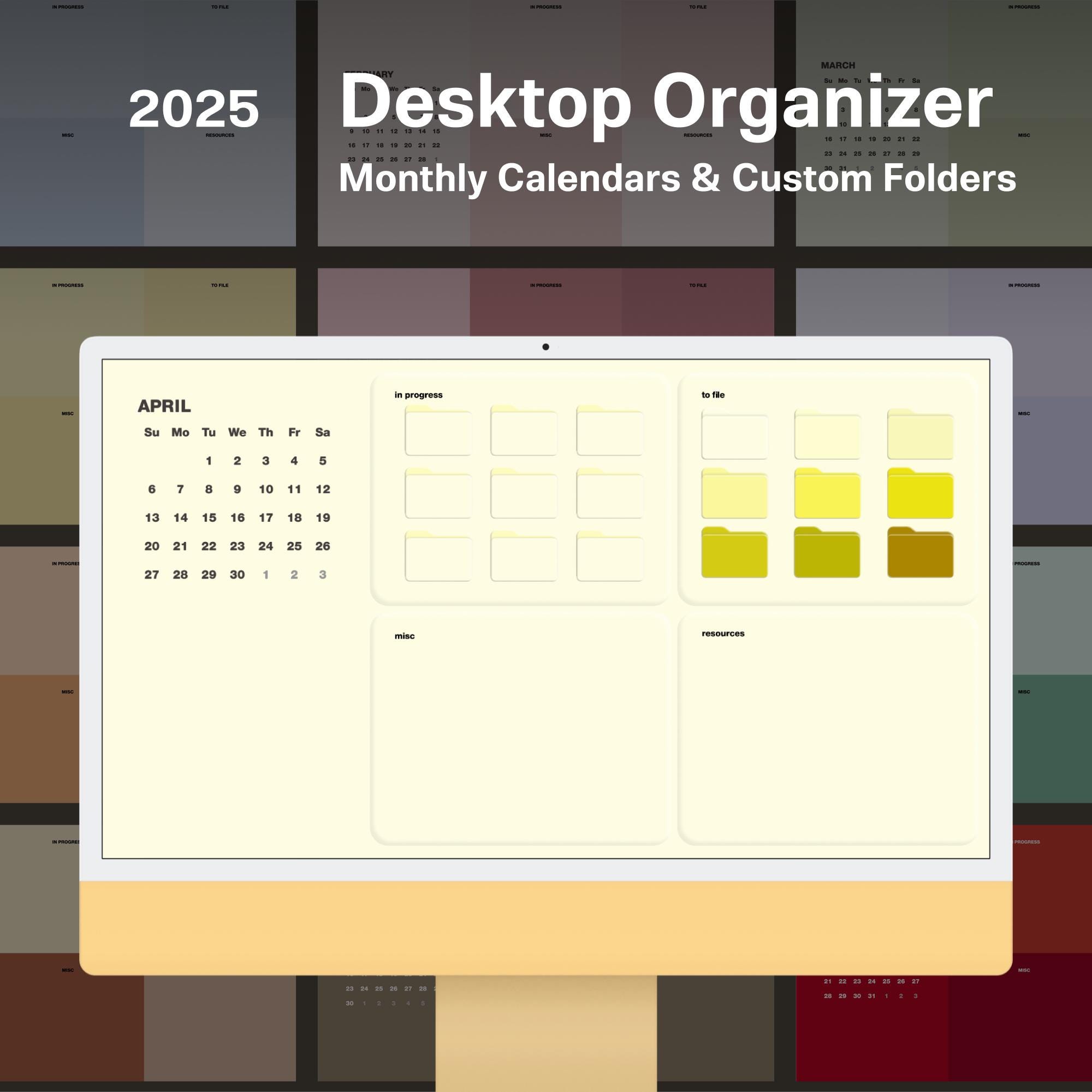 2025 Desktop Wallpaper, Monthly Wallpapers With Calendars + Matching ...
