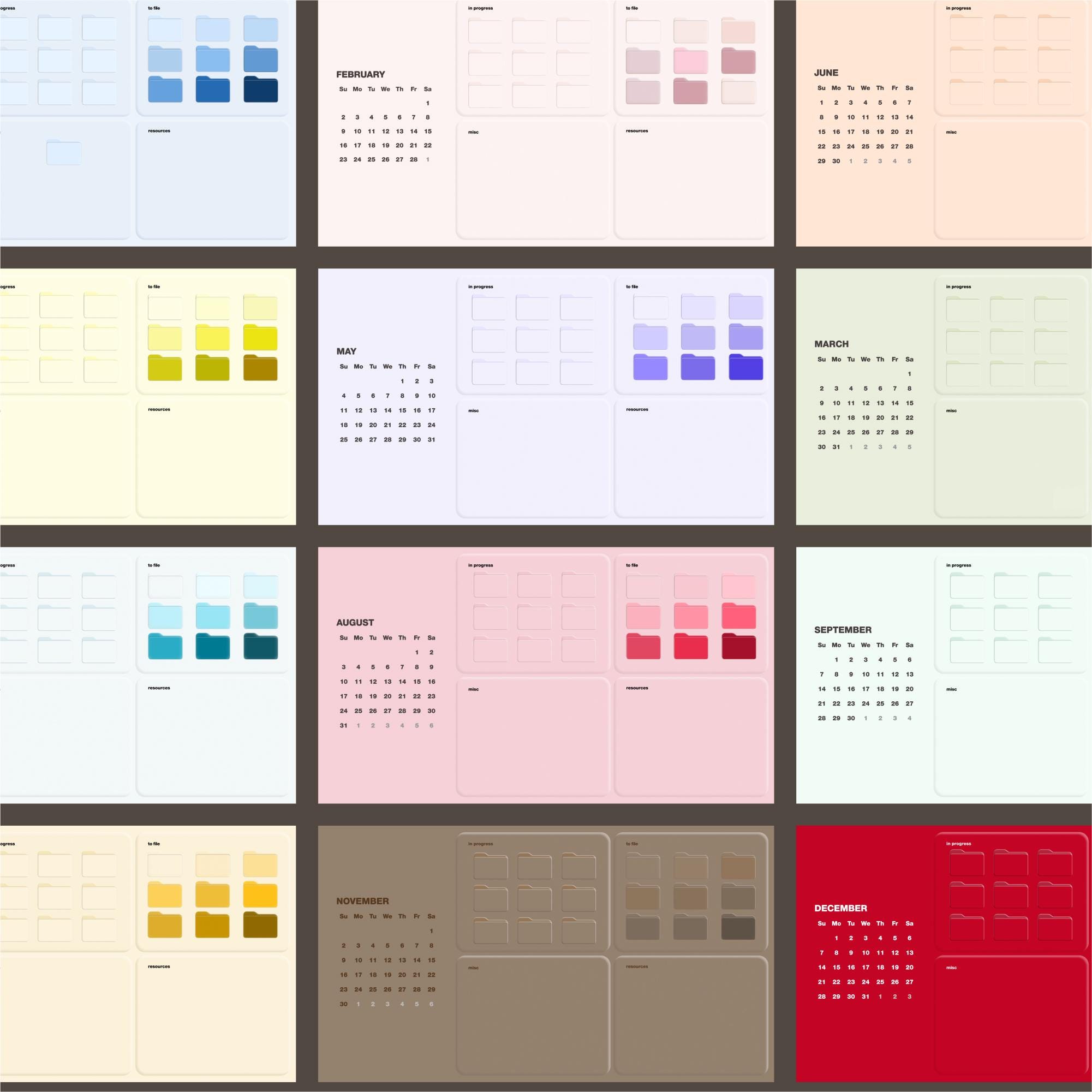 2025 Desktop Wallpaper, Monthly Wallpapers With Calendars + Matching ...