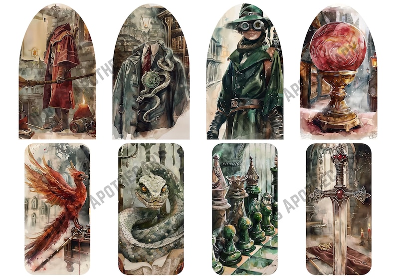 Wizarding World Wonder Journal Kit: Printable Enchanted Collage Sheets ...