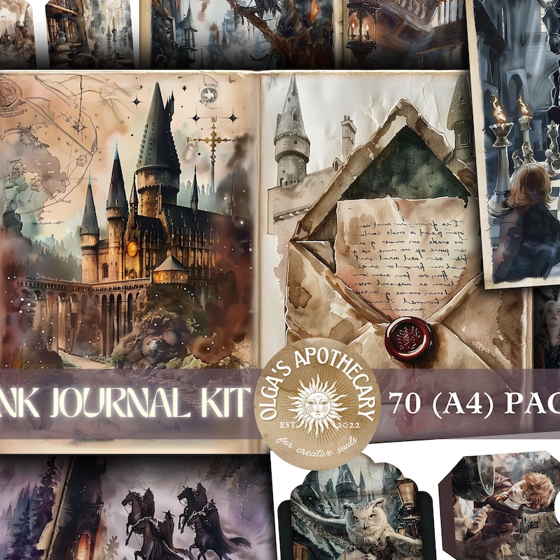 Wizard Antique Pages - Etsy