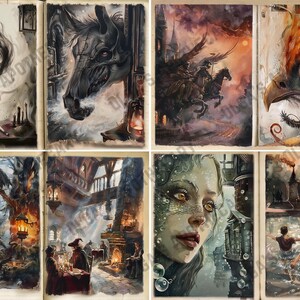 Wizarding World Wonder Journal Kit: Printable Enchanted Collage Sheets ...