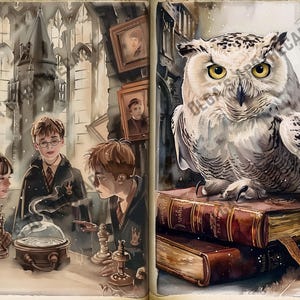 Wizarding World Wonder Journal Kit: Printable Enchanted Collage Sheets ...