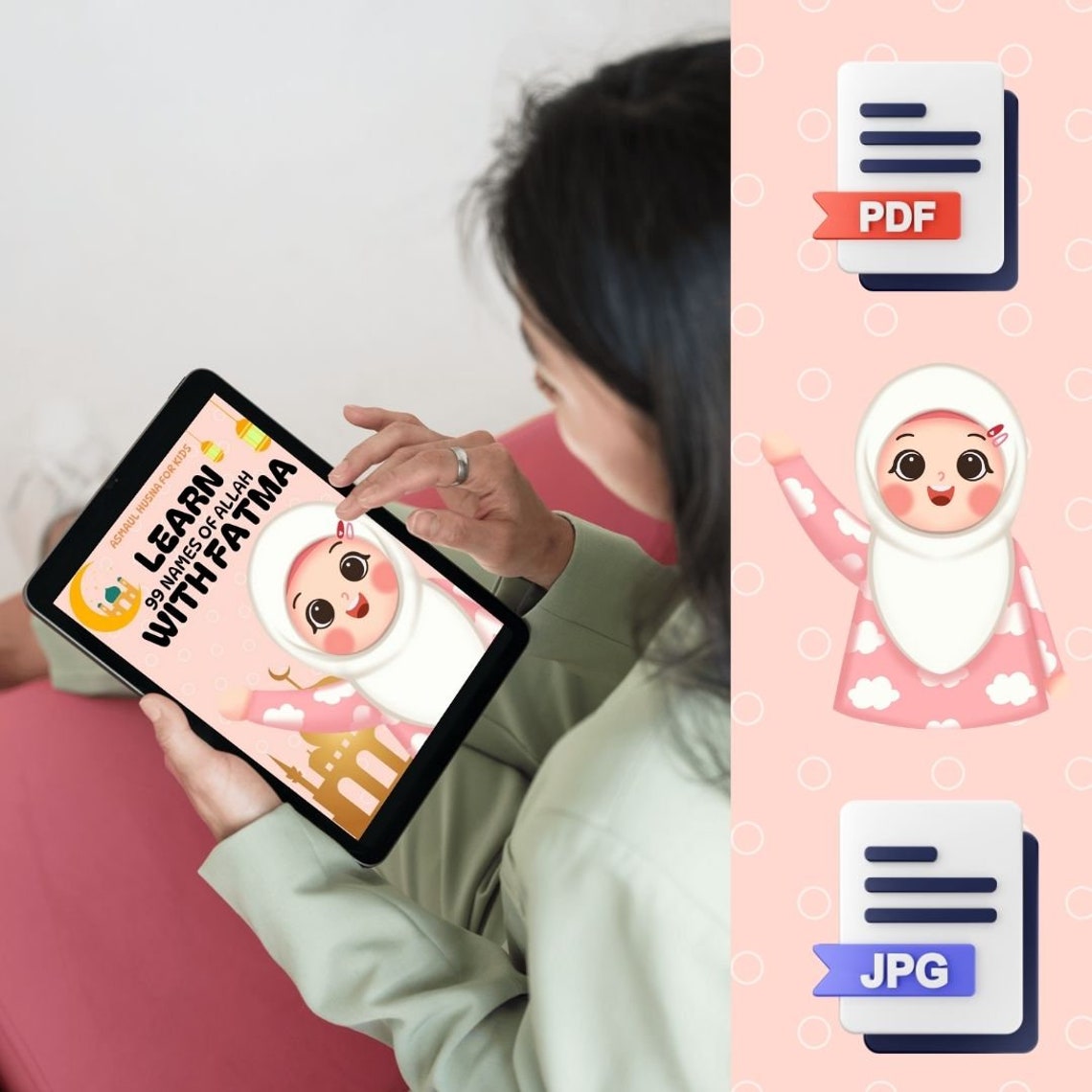 Learn 99 Names of Allah With Fatma Asmaul Husna for Kids - Etsy