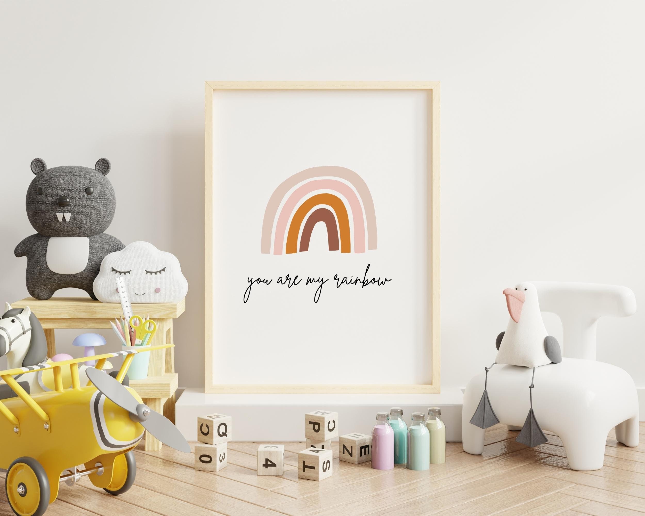 You Are My Rainbow Digital Print, Wall Art, Nursery Prints - Etsy