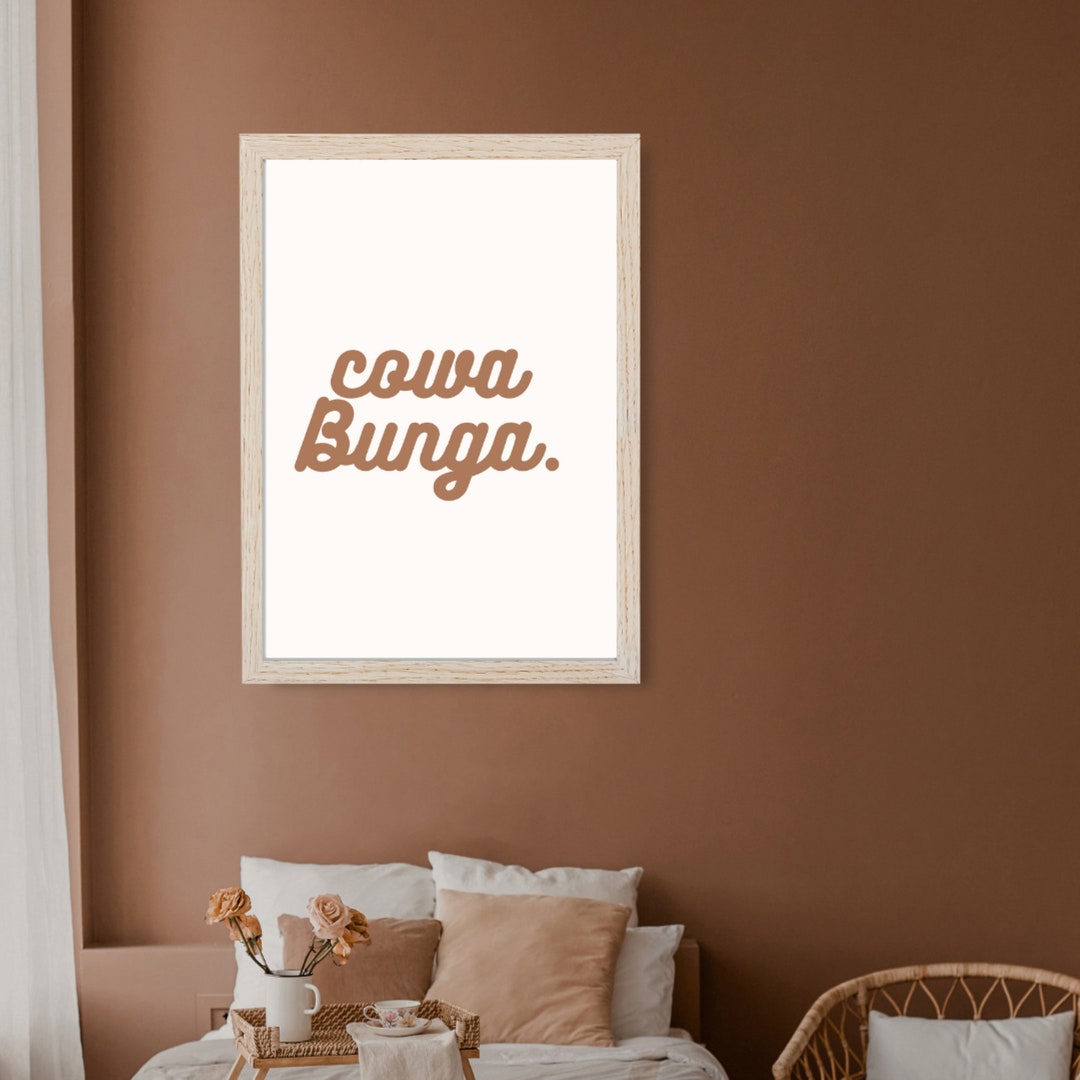 Cowa Bunga Downloadable Print, Surf Nursery Decor, Beach Kids Room ...