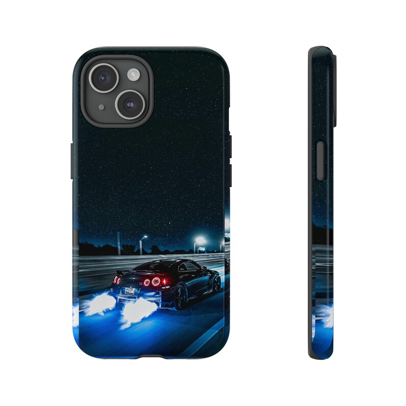 Phone Case, Nissan GTR R35 Flames Exhaust, Car Enthusiast Gift, Dark ...