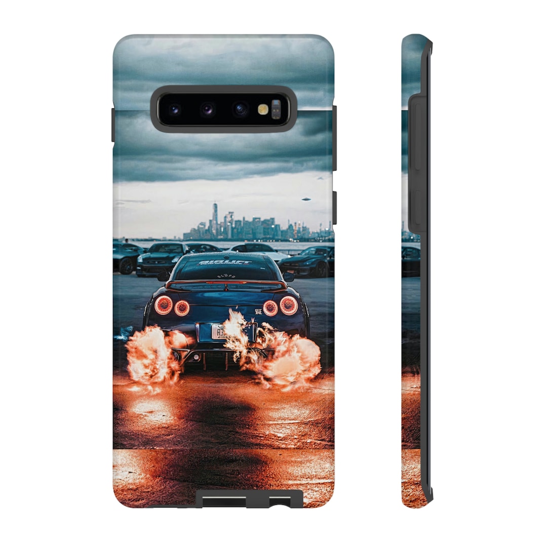 Phone Case, Nissan GTR R35, Flames , Exhaust, Tough Protective Cover ...