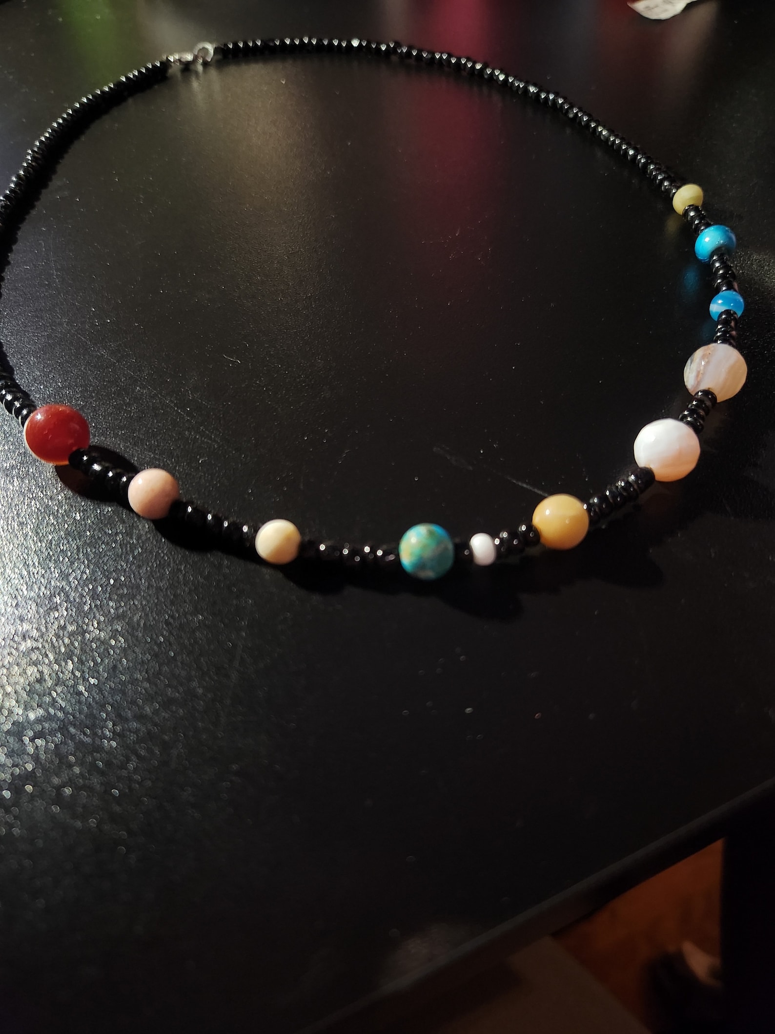 Solar System Beaded Necklace - Etsy