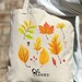 Custom Fall Leaves Bag, Autumn Season Tote Bag, Personalized Tote Bag ...