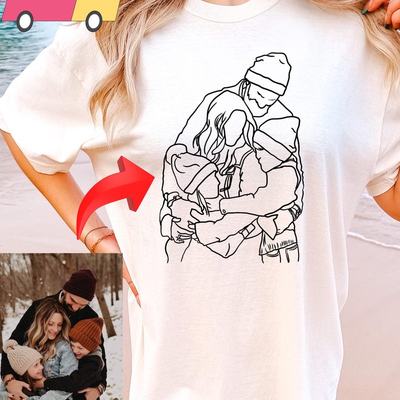 Custom Tee Line Drawing - Etsy