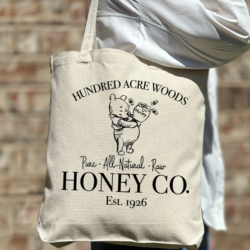 Pooh Market Tote Bag - Etsy
