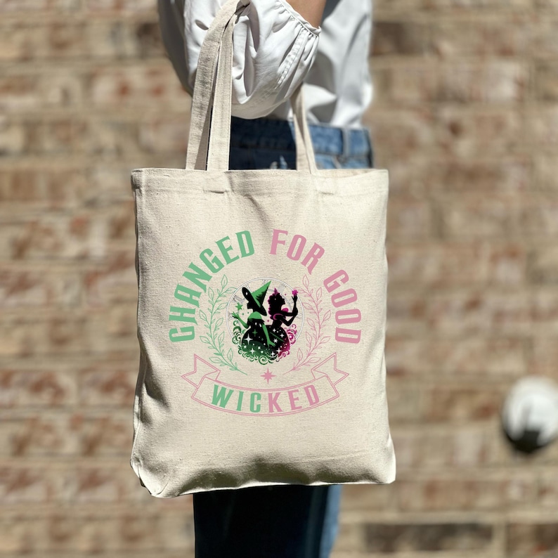 Changed for Good Tote Bag, Wizard Themed Wicked Character Bag, in My ...