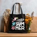 Hello Summer Tote Bag, Cute Parrot Tote Bag, Summer Gift, Cute Summer ...