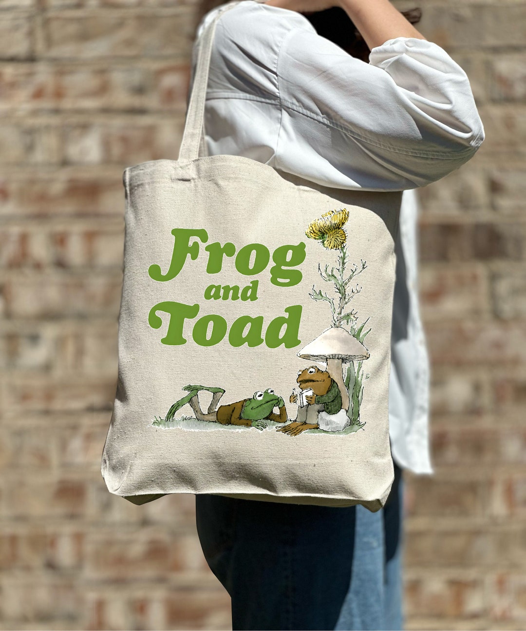 Funny Friend Frog Toad Tote Bag, Frog Toad Lover Gift, Cute Vintage ...