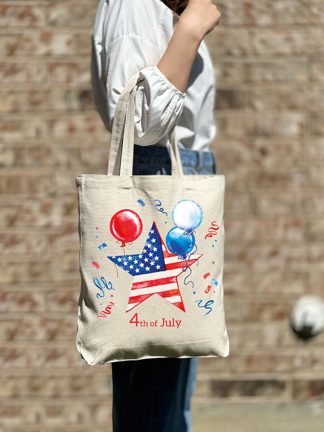 USA Lover Tote Bag, USA Flag Tote Bag, 4th July Gift Tote Bag, 4th July ...