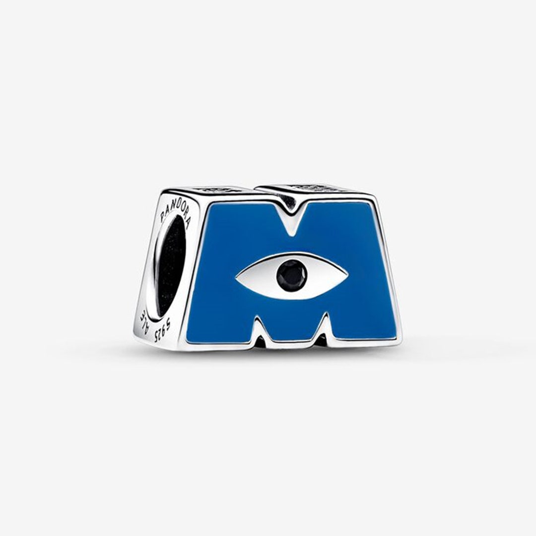 Pandora Pixar Monsters,inc. Logo M Charm,new Silver Charm for Bracelet ...
