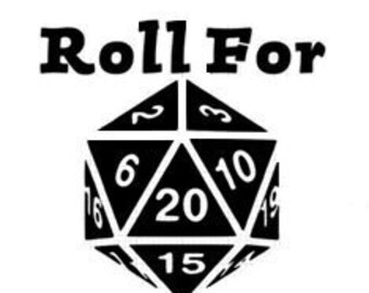 Roll for Initiative Decal - Etsy