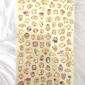 Silly Mini Baby Chicks Sticker Sheet for Planner Journal Agenda ...