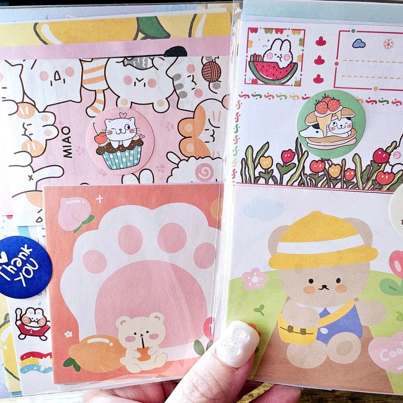 Kawaii Stationary Items - Etsy