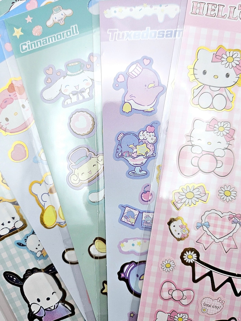 Kawaii Sanrio Character Stickers - Etsy
