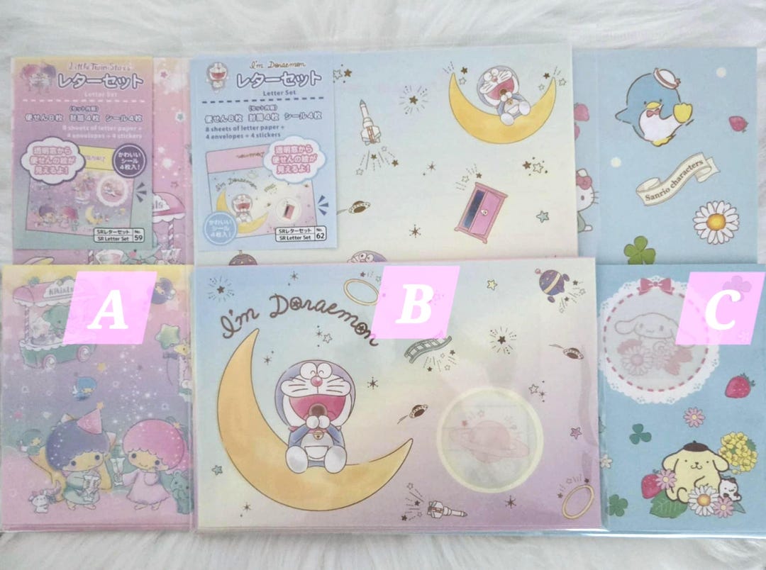 Letter Set| Little Twinstars | I'm Doraemon |sanrio Characters Writing ...
