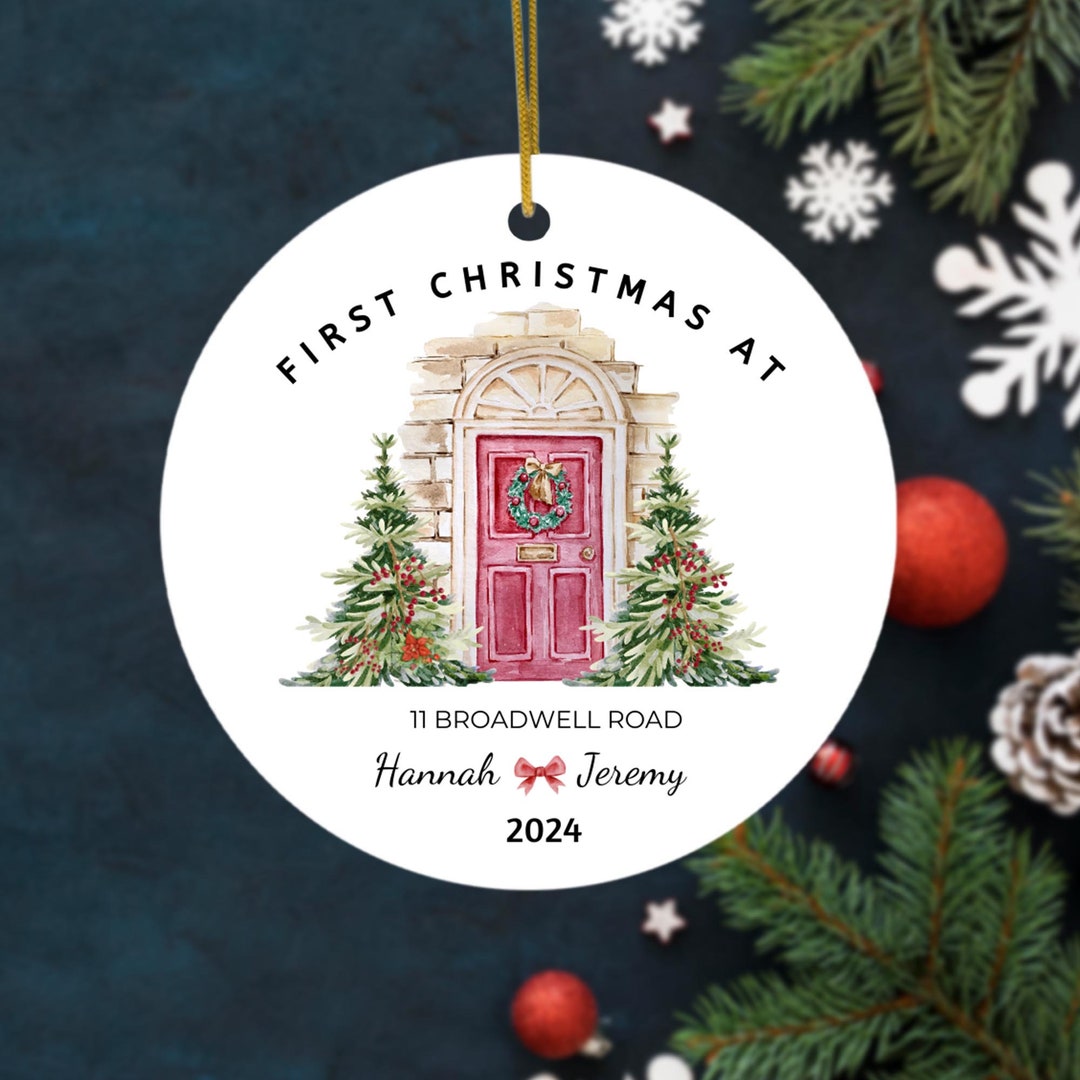 Personalized First Home Ornament 2024 Custom Couples New Home Ornament ...