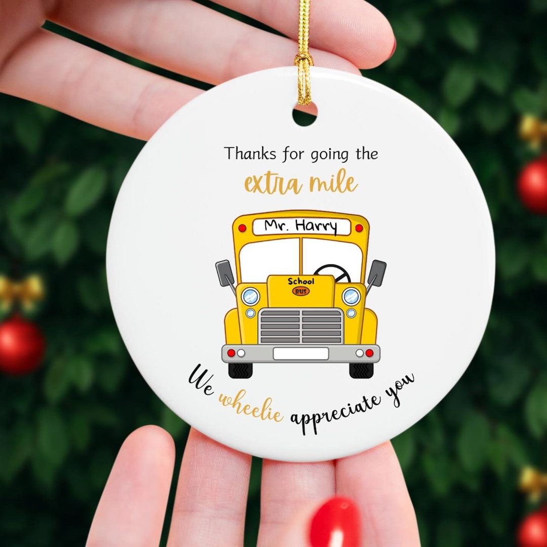 Personalized School Bus Driver Appreciation Gift Thank You for Going ...