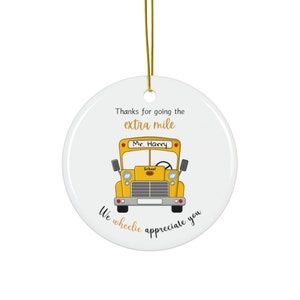 Personalized School Bus Driver Appreciation Gift Thank You for Going ...