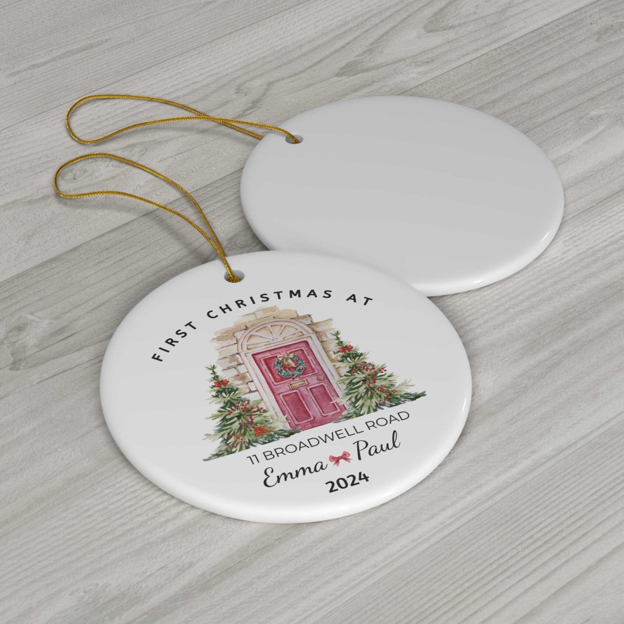 Personalized First Home Ornament 2024 Custom Couples New Home Ornament ...