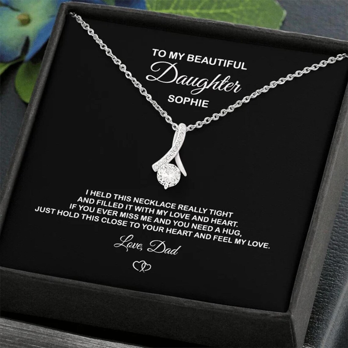 PERSONALIZED Daughter Chrsitmas Gift From Mom or Dad to My Daughter ...