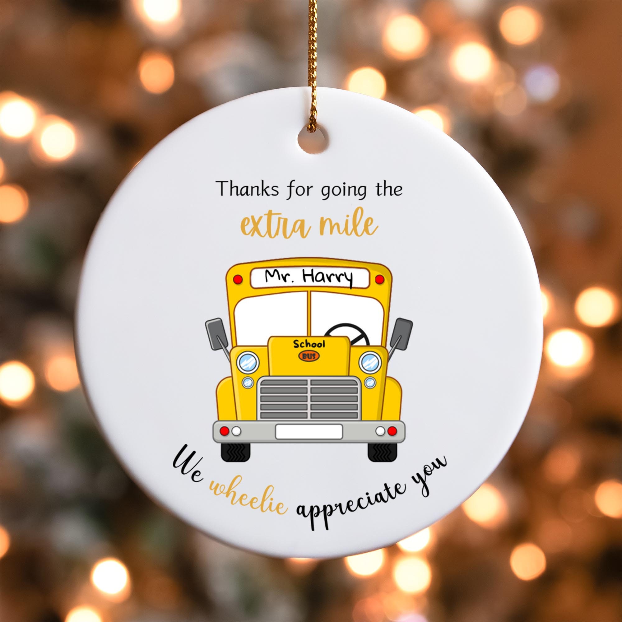 Personalized School Bus Driver Appreciation Gift Thank You for Going ...