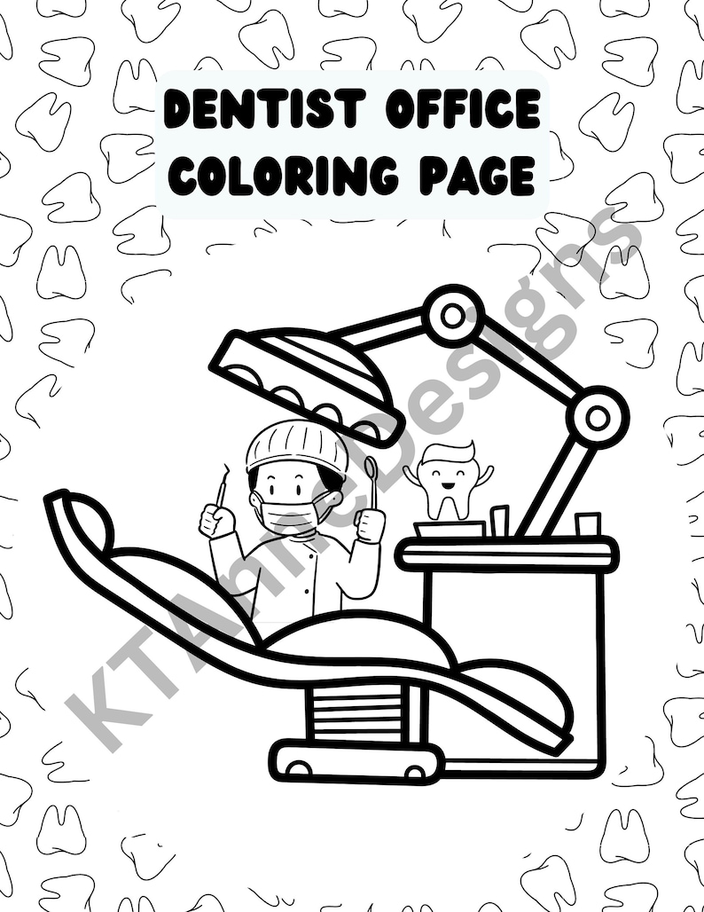 Children's Dental Educational Worksheet Prints, DIGITAL DOWNLOADS ...