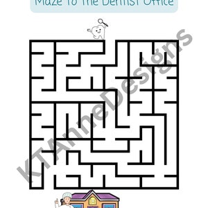 Children's Dental Educational Worksheet Prints, DIGITAL DOWNLOADS ...