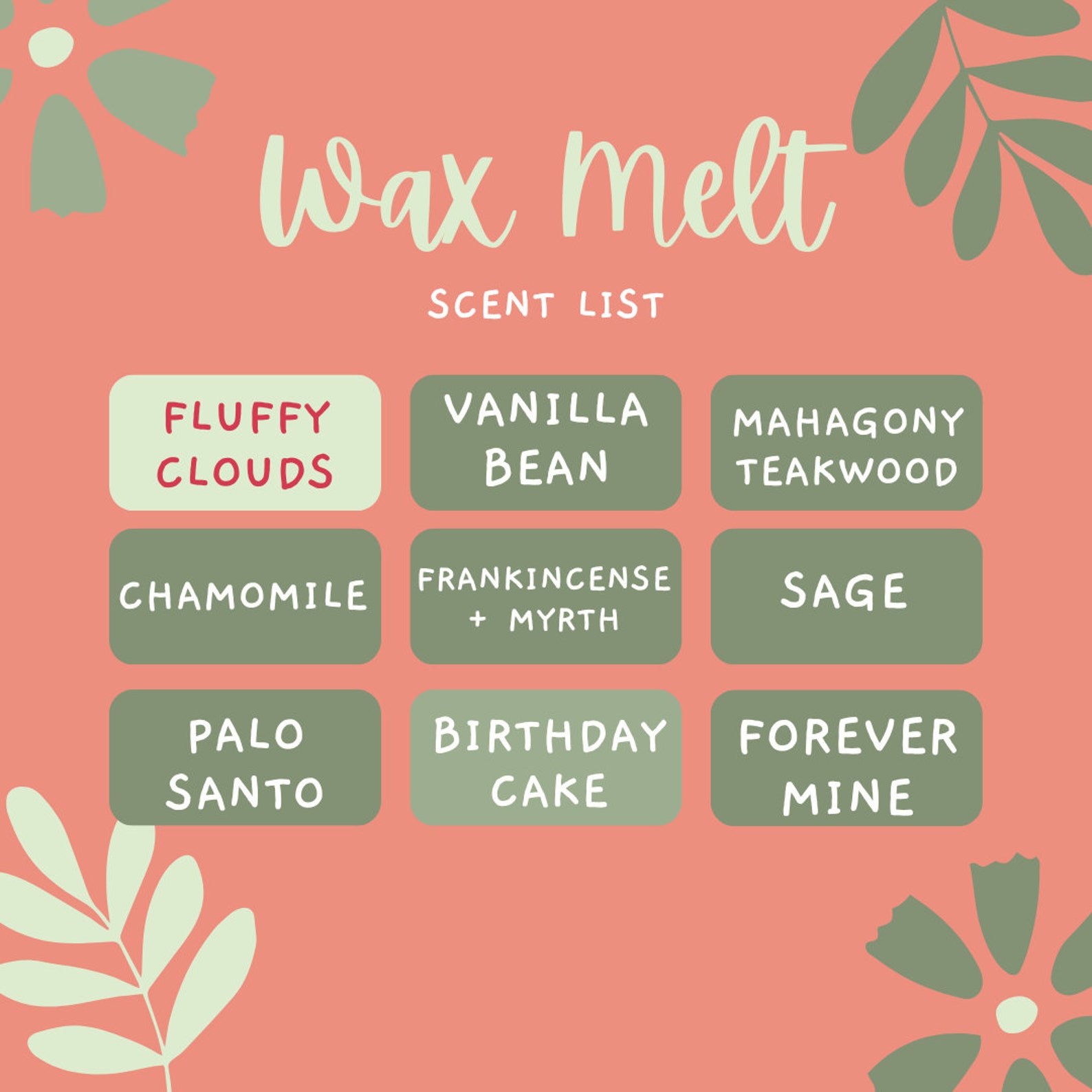 Peach Magnolia Wax Melt for Warmer, Gift for Best Friend Sister or Mom ...