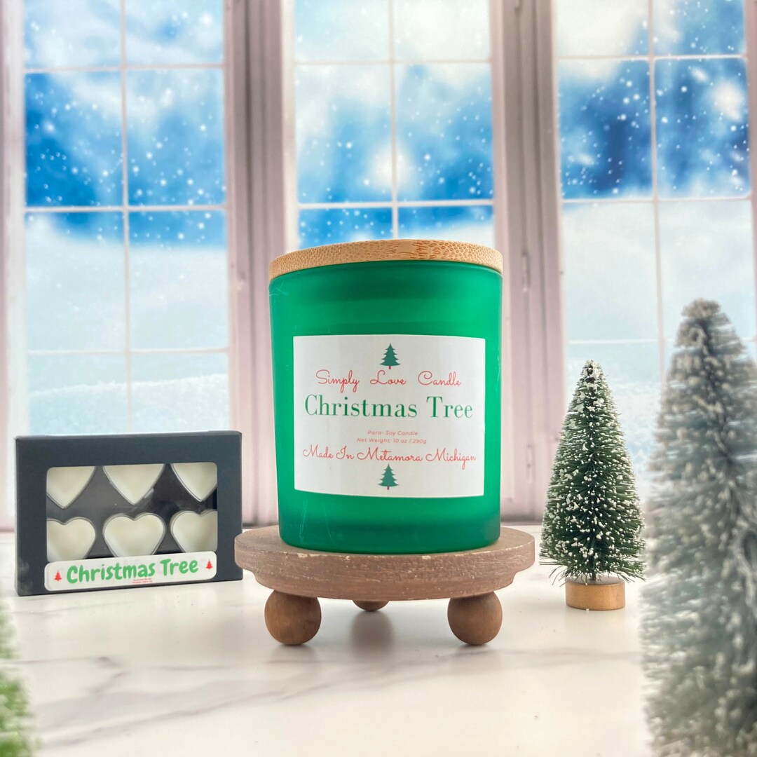 Balsam Fir Candle + Wax Melt Gift Set, Handmade Holiday Gift, Balsam ...