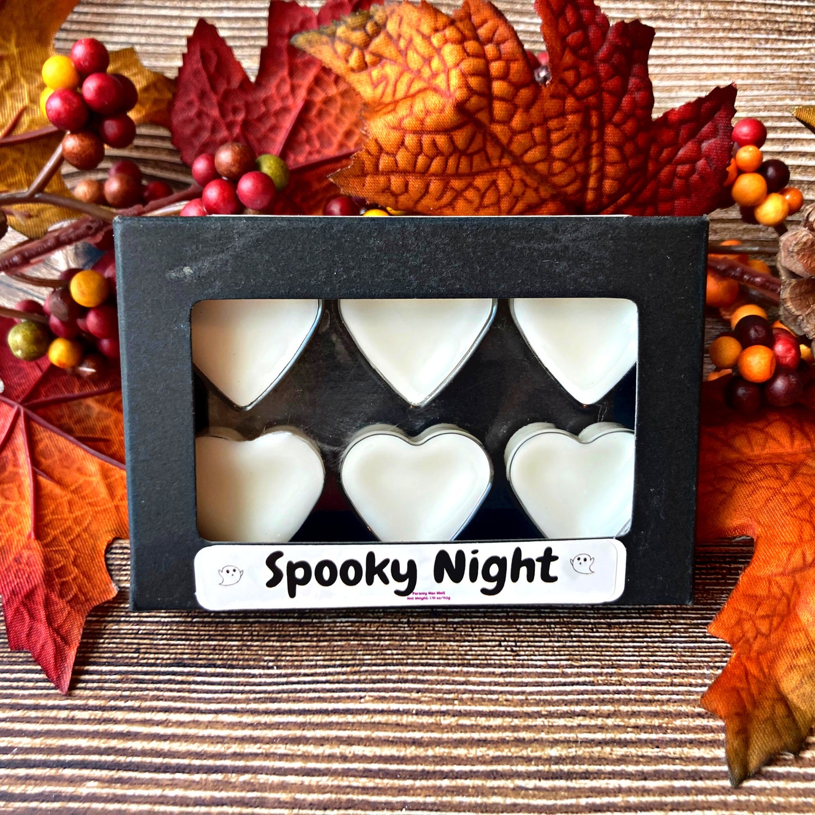 Spooky Night Wax Melt for Warmer, Autumn Wreath Scented Wax Tart ...