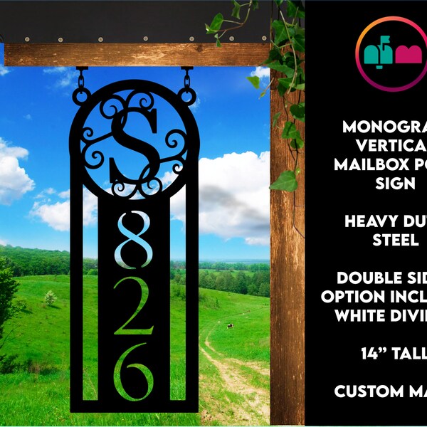 Monogrammed Mailbox - Etsy