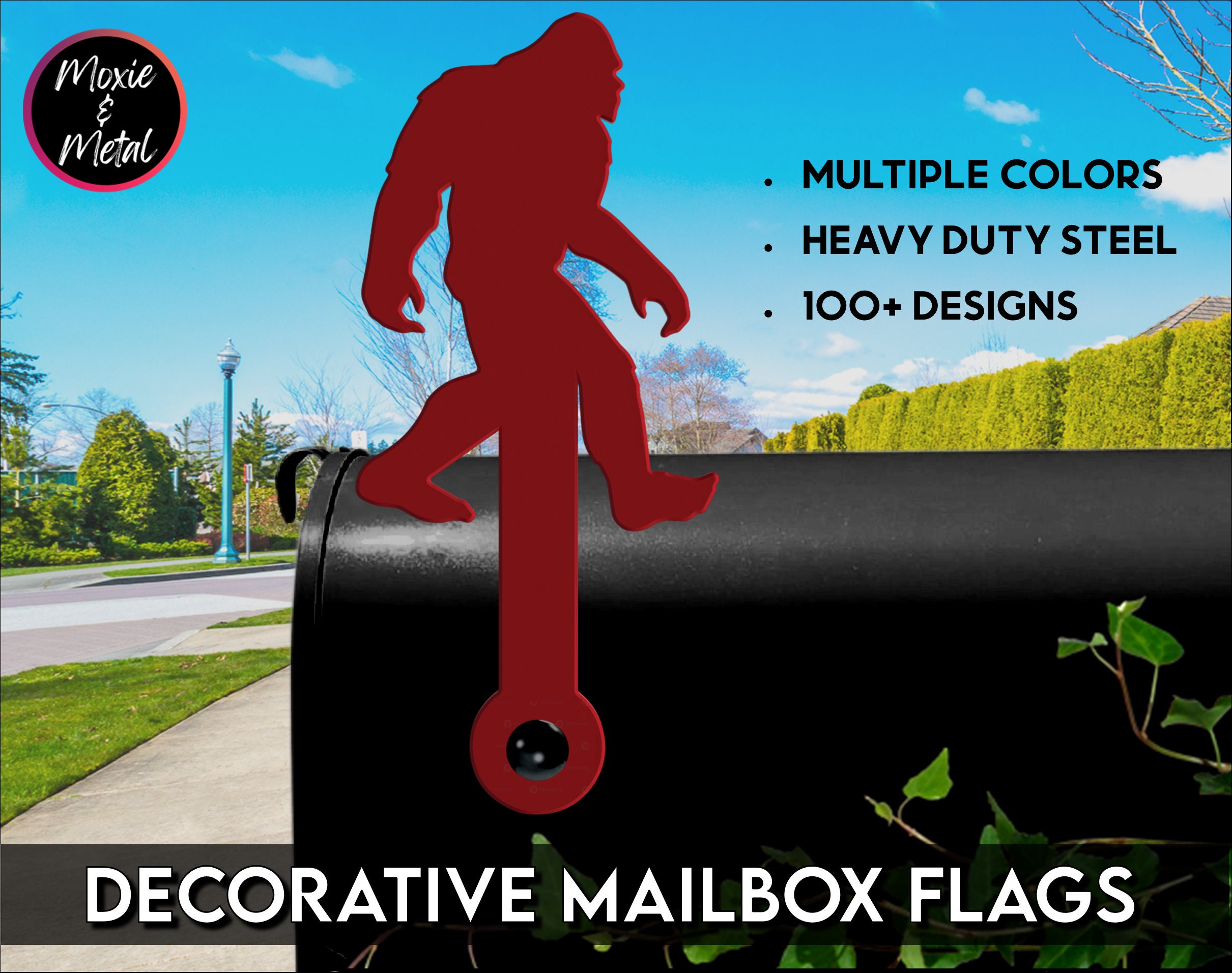 Bigfoot Sasquatch Mailbox Flag Steel Metal 8 Colors - Etsy