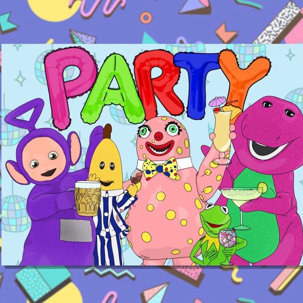Teletubbies Birthday Cards - Etsy UK