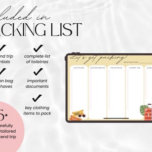 Girly Weekend Trip Packing List PDF | Weekend Packing Checklist ...