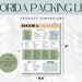 Florida Packing List PDF Printable Florida Travel Checklist Editable ...