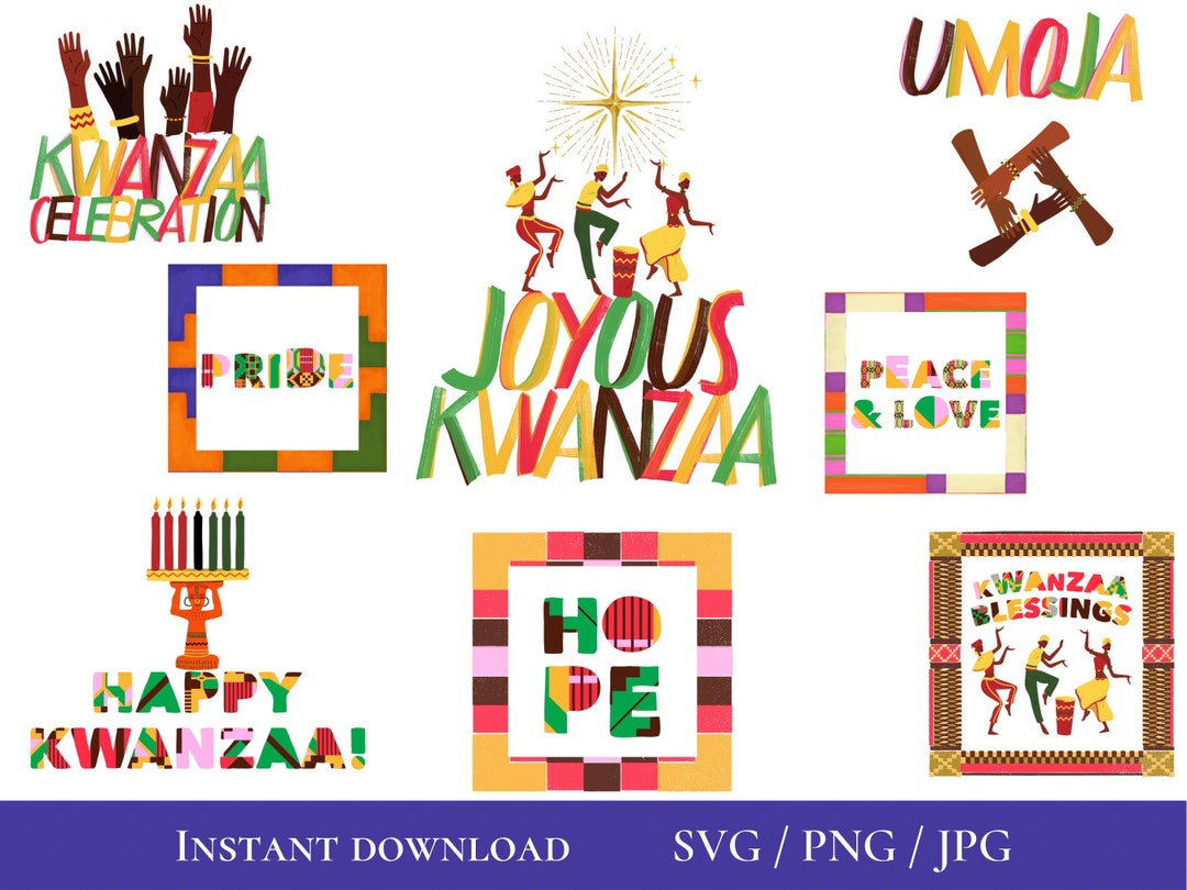 Kwanzaa SVG, Happy Kwanzaa Svg, Black History Svg, JPG, PNG, Black ...