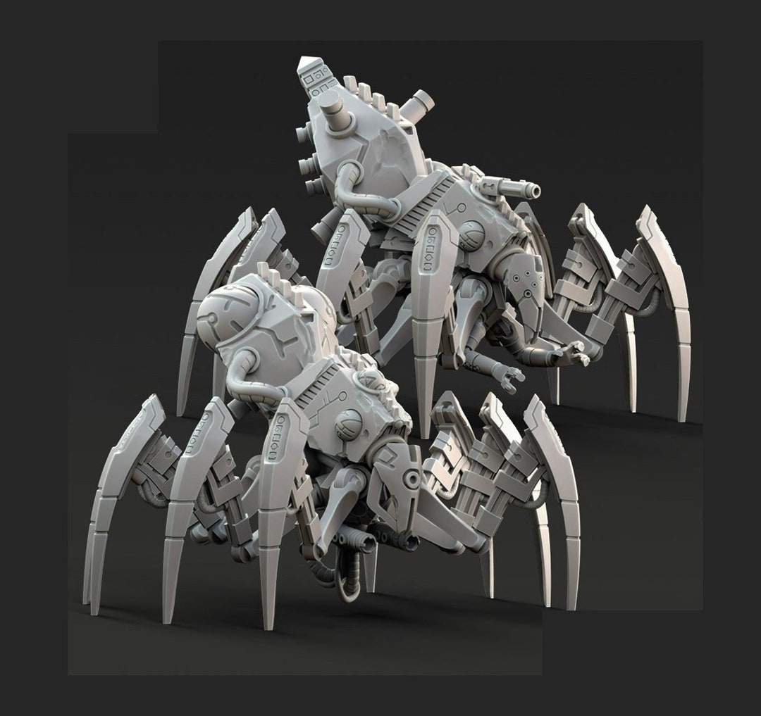 Robot Overlords Robot Forge Spider 28mm/30mm Tabletop Model Kit - Etsy UK